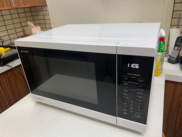 Sharp R350EW 34 Litre Inverter Microwave White, 1200W - Microwaves in ...