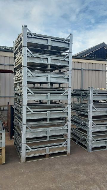 Collapsible Stackable Stillage Box - Steel (Crates) - Tool Storage ...