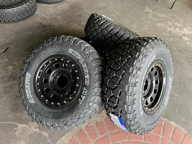 4x 265/75/16 Muddy with King Dlocker rims 16x8 ET20 6x139.7 | Wheels ...