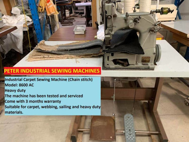INDUSTRIAL CARPET SEWING MACHINE (CHAIN STITCH UNION SPECIAL) - Sewing ...