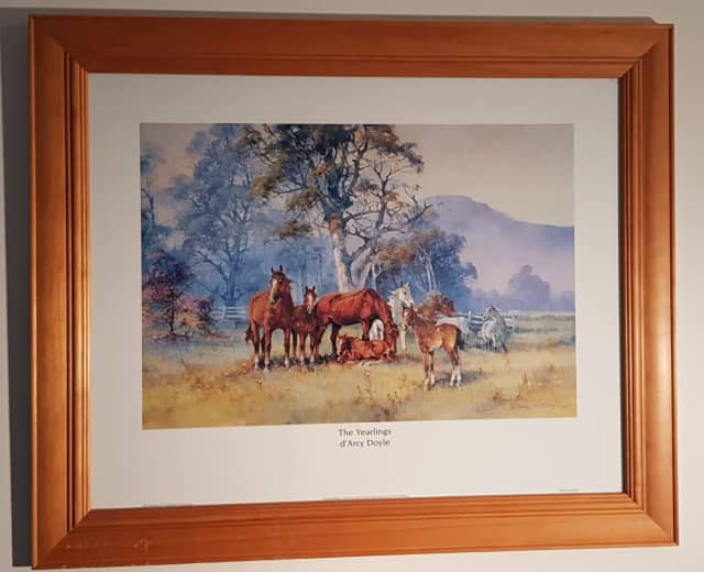Vintage dArcy Doyle Framed Print under glass The Yearlings | Art ...
