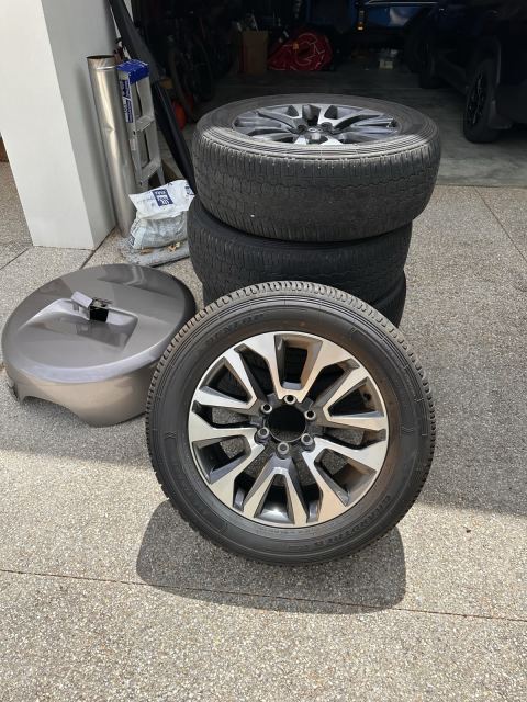 Dunlop Tyres and Toyota rims x 5 from a Prado 150 VX | Wheels, Tyres ...