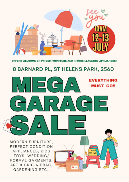 MEGA YARD SALE! OFFERS WELCOME AND GOLD COIN DONATIONS - Garage Sale in ...