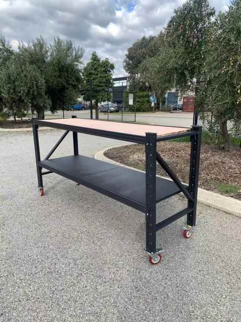 Upgrade Your Workspace with the Steel Mobile Work Bench! 2.4M Long ...