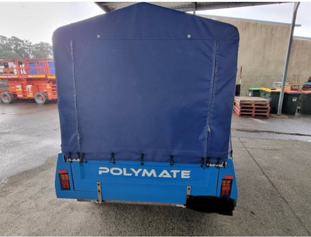 PolyMate 7x4 Tandem Axle Trailer – 2T ATM – Poly Tub with Canopy ...