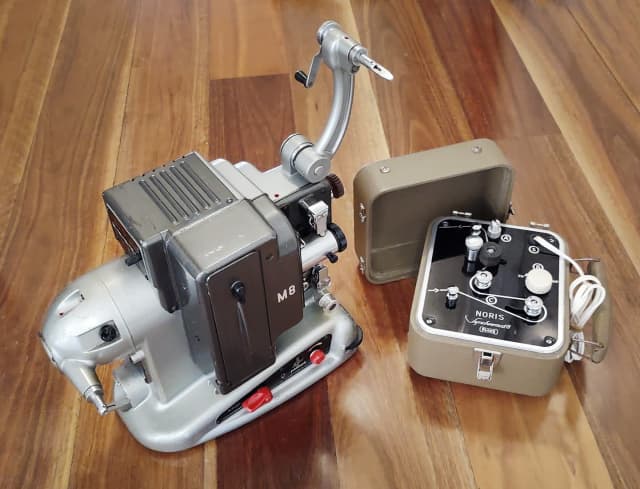 Vintage Bolex M8 Standard 8mm Movie Projector with Noris Synchromat 8 ...