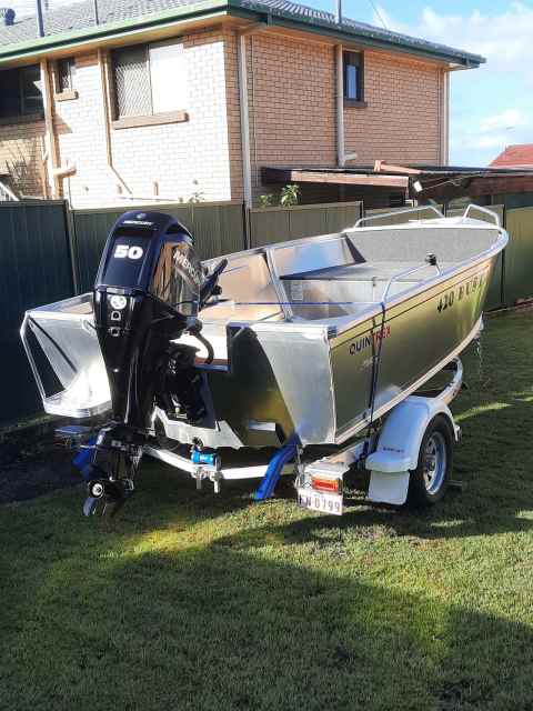 Quintrex Busta 420 Mercury 50HP plus boat and engine covers, etc ...