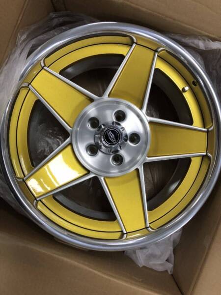 2PC FORGED BATHURST GLOBE WHEEL 18x8,9,10,11 TO SUIT EARLY FORD FALCON ...