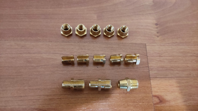 Brand New Brass Gas Pilot Light Thermocouple Fitting Nuts - Building ...