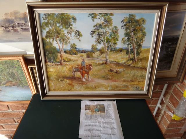 Margaret Greig oil painting 69cm wide x 55 cm high frame - Art in ...