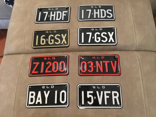 QLD MOTORCYCLE PERSONALISED NUMBER PLATES | Motorcycle & Scooter ...