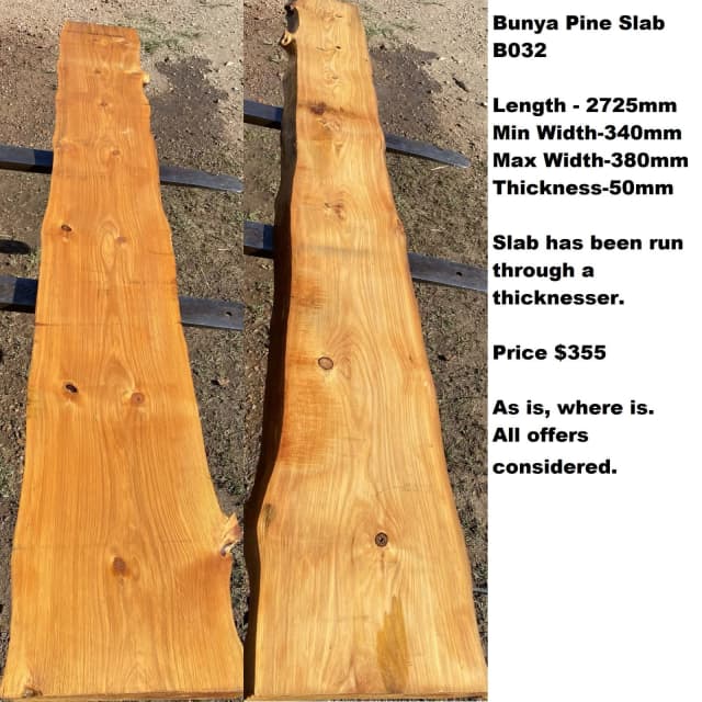 Bunya Pine Slab 2750mm x 50mm thick | Building Materials | Gumtree Australia Bundaberg Surrounds ...