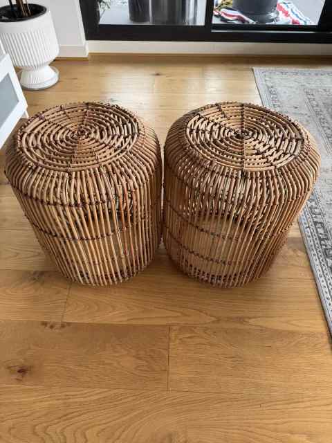 Freedom Rattan Side Tables x 2 - Buffets & Side Tables in Hawthorn East ...