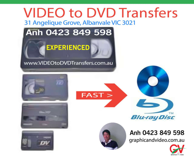 VIDEO to DVD Transfers - CDs & DVDs in Footscray VIC | Gumtree Australia