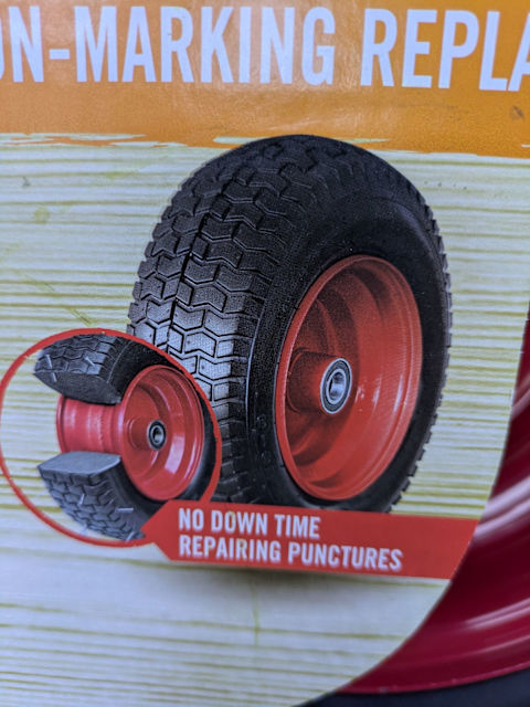 wide flat free wheelbarrow wheel and tyre new - Garden Tools in WA ...