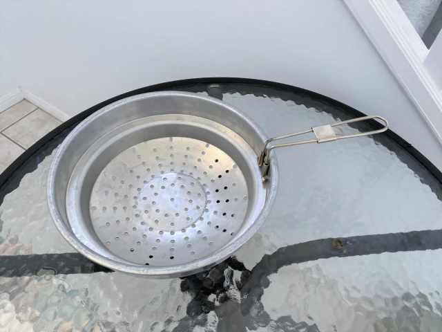 Large Steamer Insert w Handle fo Boiler Wok Frying Pan Stainless Steel ...