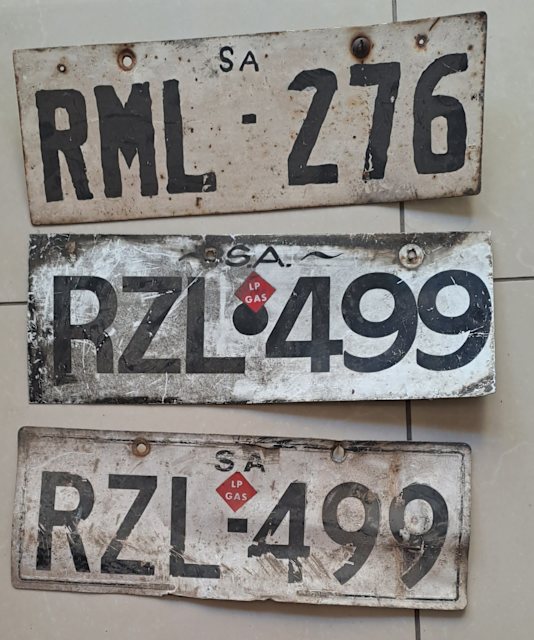 Three Collectable Historic SA Number Plates - Collectables in Prospect ...