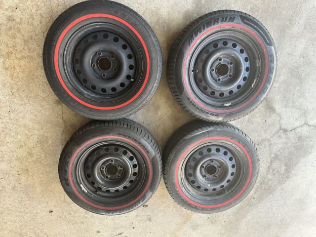 Holden commodore GM 15x6 chaser wheels rims with red walls | Wheels ...