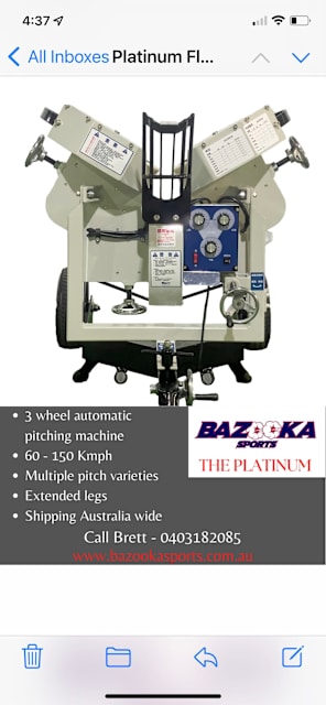 Bazooka Platinum cricket bowling machine | Other Sports & Fitness ...