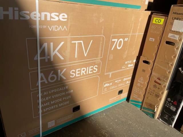 hisense 70inch 4k smart tv with warranty | TVs | Gumtree Australia Hume ...