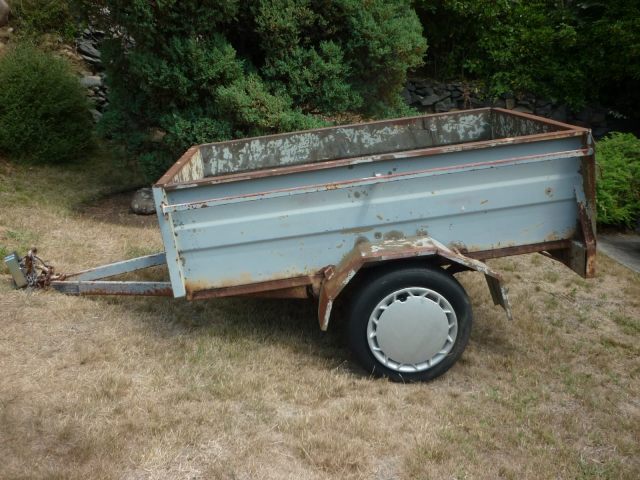 Factory Built 6 x 4 Steel Box Trailer with 19.5 Inch High Sides ...