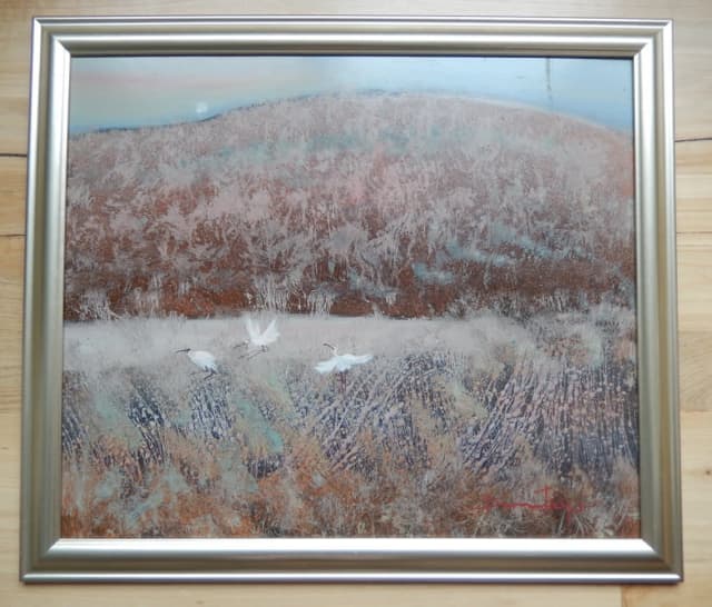 Vint. 20th Cent. original oil painting listed artist Stephen Deutscher ...