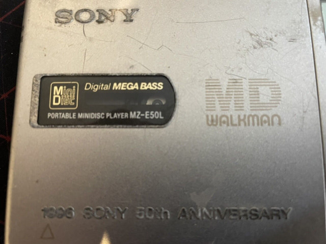 SONY MZ-E50L MD PLAYER 50th ANNIVERSARY ULTRA RARE VINTAGE (UNTESTED ...
