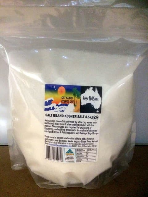 KOSHER SALT BULK 4.5kg $25 Aus made Pure Flossy Grade Natural Sea Salt ...