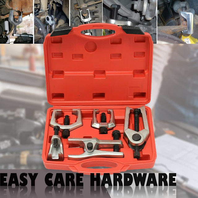 5 pc Front End Tool Kit Ball Joint Tie Rod Service Set Pitman Arm Pull ...
