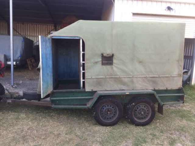 Enclosed trailer with canvas cover | Trailers | Gumtree Australia ...