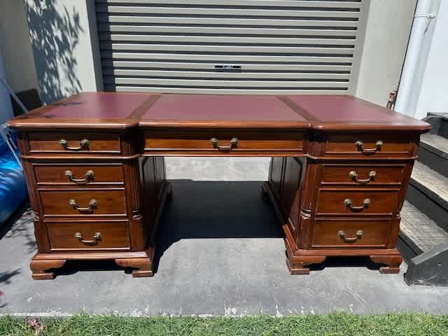 Large Timber office desk - Desks in Mermaid Waters QLD | Gumtree Australia