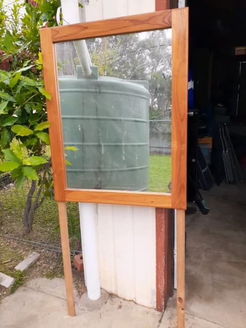 TALL MIRROR WITH SOLID WOOD BRACING | Mirrors | Gumtree Australia ...