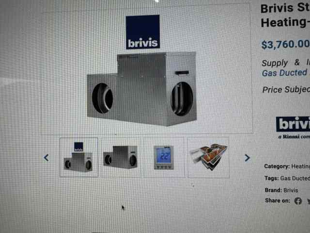 As new Brivis SP521 Gas HEATER 21.0kW / Indoor UNIT / Delivery - Air Conditioning & Heating in ...