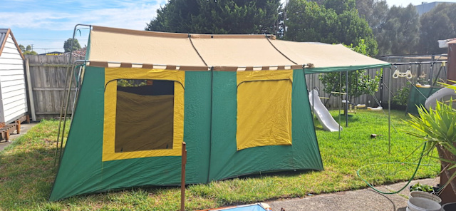 Practical Camper canvas tent, two rooms, very good condition! - Camping ...