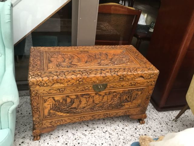 Vintage Chinese carved trunk | Other Furniture | Gumtree Australia ...