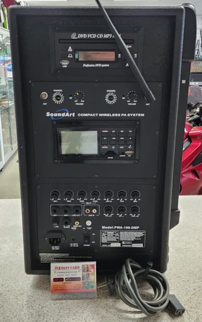 SoundArt Compact PA System with Retractable Handle - Model: PWA100DMP - Miscellaneous Goods in ...
