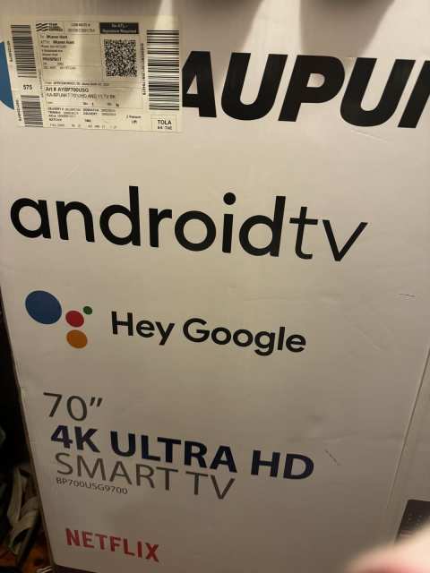Brand new in box 70 full uhd 4K tv with sound bar and wall mount - TV ...