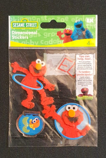 Jolee's Boutique Sesame Street Elmo & Dorothy kids dimensional sticker ...