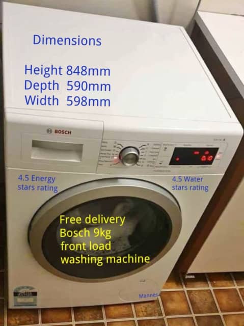 Free delivery Bosch 9kg front load washer Works fine 4.5Energy stars ...