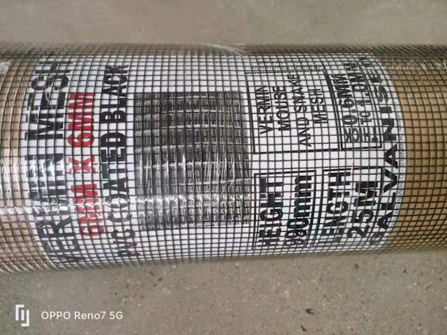 Vermin mesh 25m x 990w Black 6x6mm Welded Wire Mesh birds Mice ...