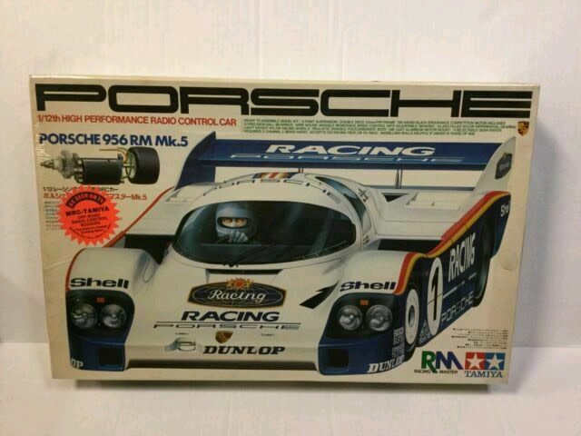 Vintage Tamiya 1/12 Electric RC Car Porsche 956 Racing Master Mk.5 KIT ...