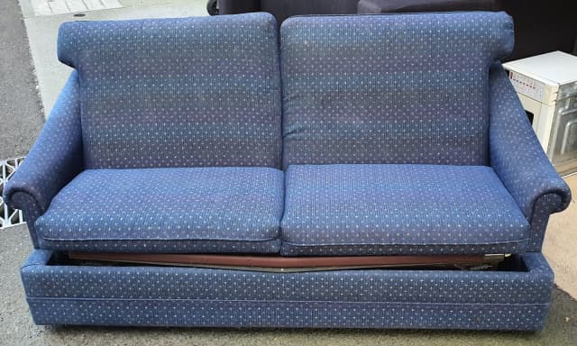 CHEAP Blue fold out Sofa bed with wheels, Carlton pickup | Sofas ...