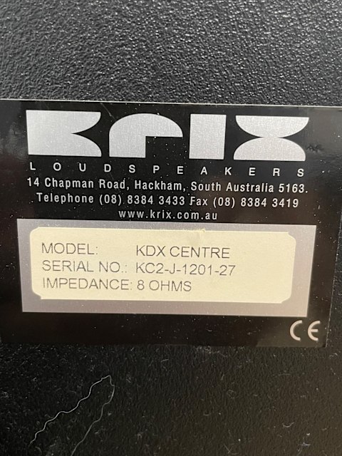 Krix Lyrix Speakers (2) Floor Standing + (1) KDX Centre - Speakers in ...