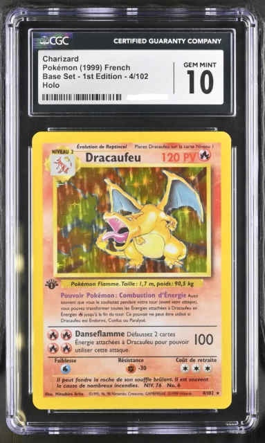 PSA CGC GEM MINT CHARIZARD French 1st Ed Pokemon Card - Collectables in ...