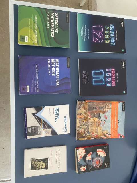 Year 7-12 Textbooks/workbooks/reading materials - Textbooks in ...