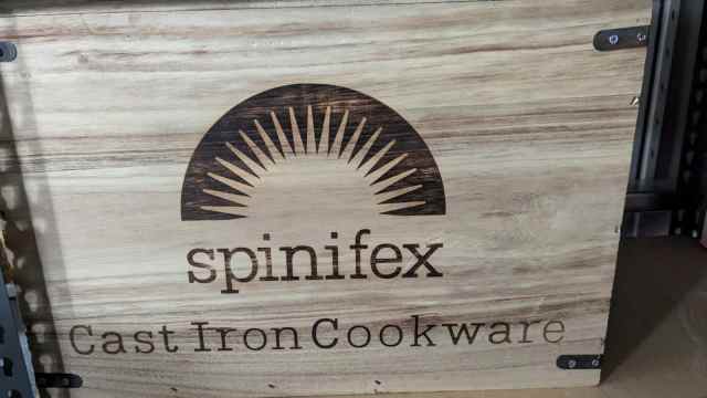 Spinifex 10 piece cast iron wood crate cook set - Cooking Accessories ...
