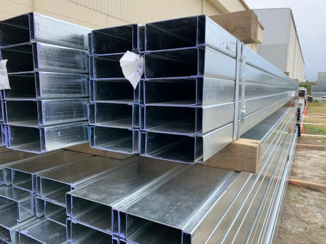 C Purlins - C150 x 1.5mm x 8m - Galvanized - NEW **IN STOCK ...