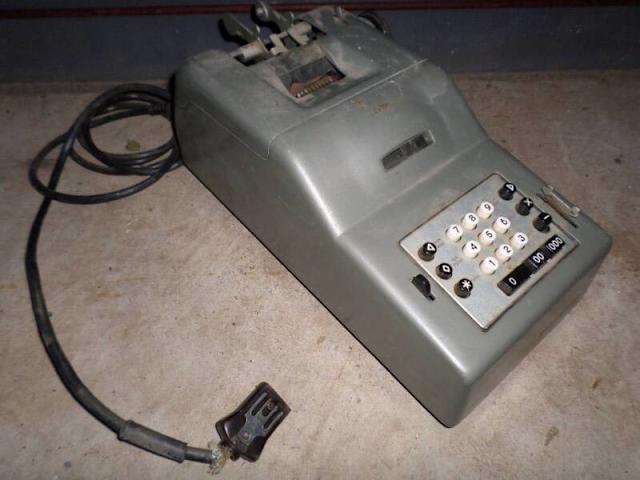 RARE OLD VINTAGE 1950S OLIVETTI ADDING MACHINE CALCULATOR ...