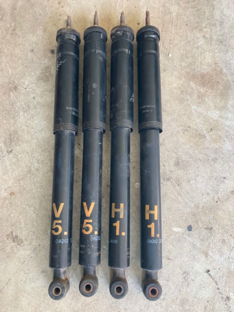 Mercedes W202 front and rear shock absorbers | Brakes & Suspension ...