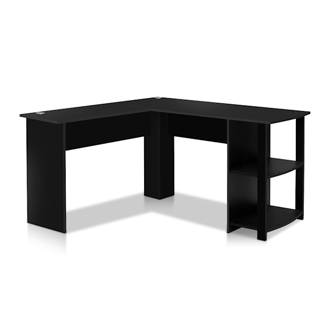 Computer Desk Shelf L-Shape Black 136CM - Desks in Sorrento VIC ...